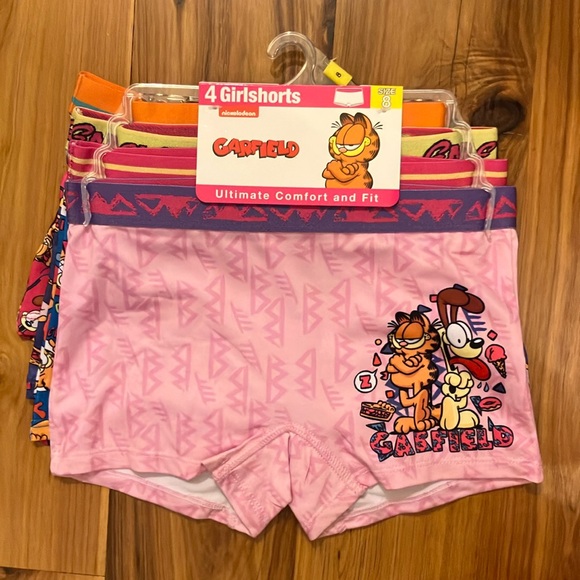 Nickelodeon | Accessories | Nwt 4 Garfield Girls Underwear Shorts Style ...